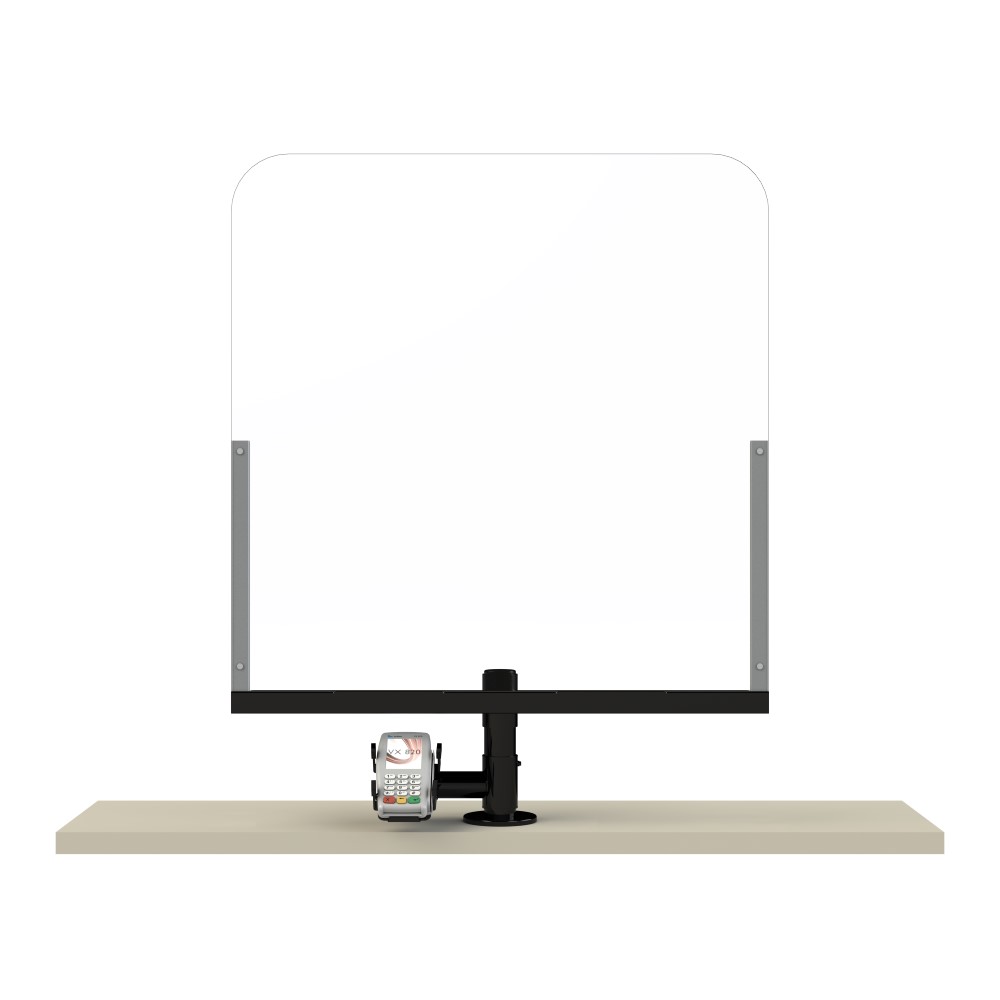 Cashier protection shield Plexi-Glass with POS