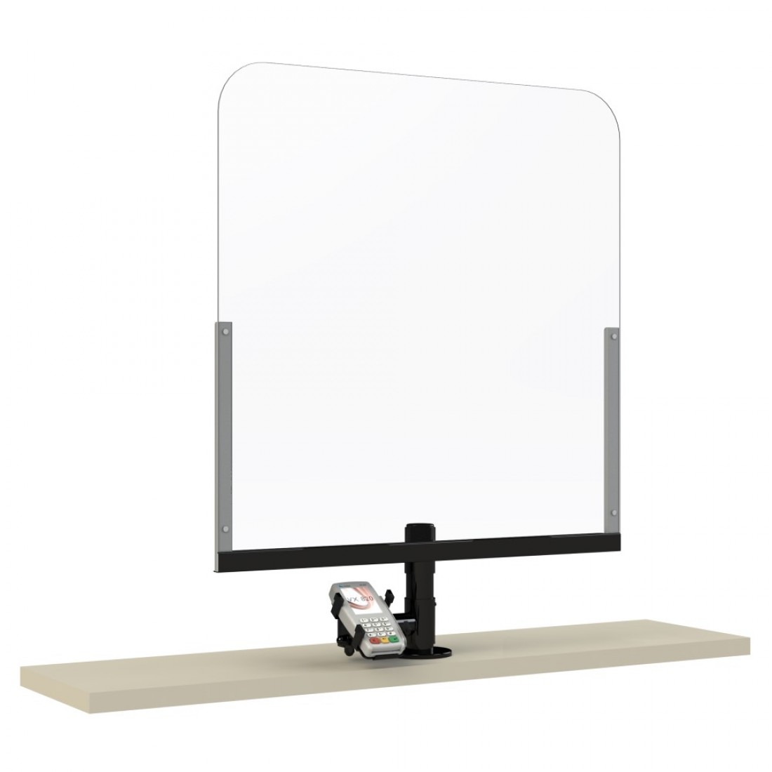 Cashier protection shield Plexi-Glass with POS